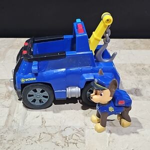 Toys | Blue Police Tow Truck Toy With Dog Figure Paw Patrol Toy | Poshmark